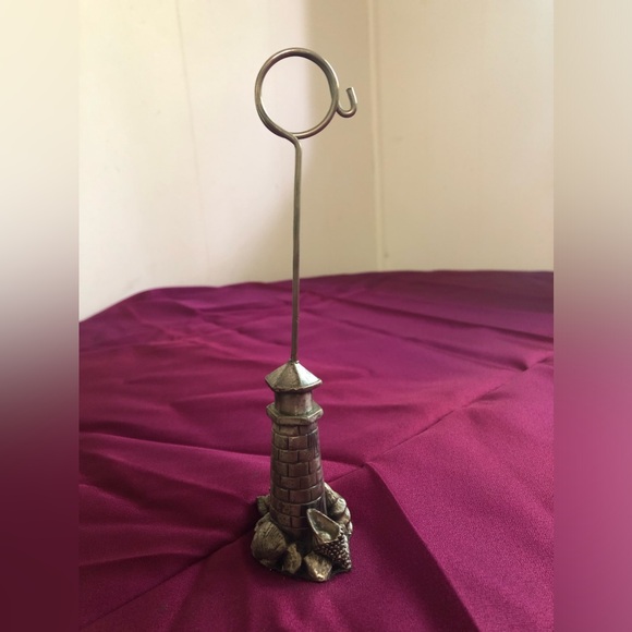 Accents | Lighthouse Photo Picture Holder Tree Note Memo Card Stand ...